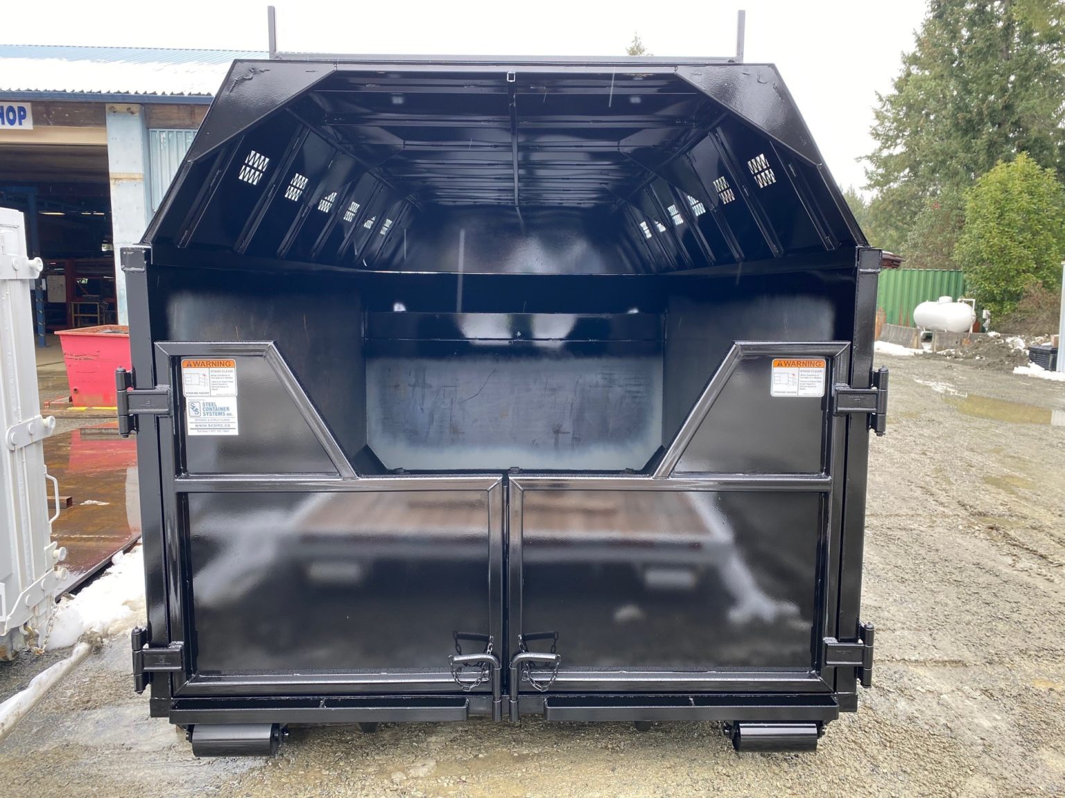 Chipper Body Cross Roll Off Box Tacoma - SCS Manufacturing Inc.